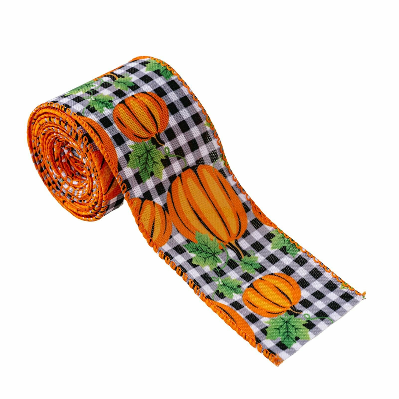 Декоративные ленты с кленовым листом и тыквой для Дня благодарения