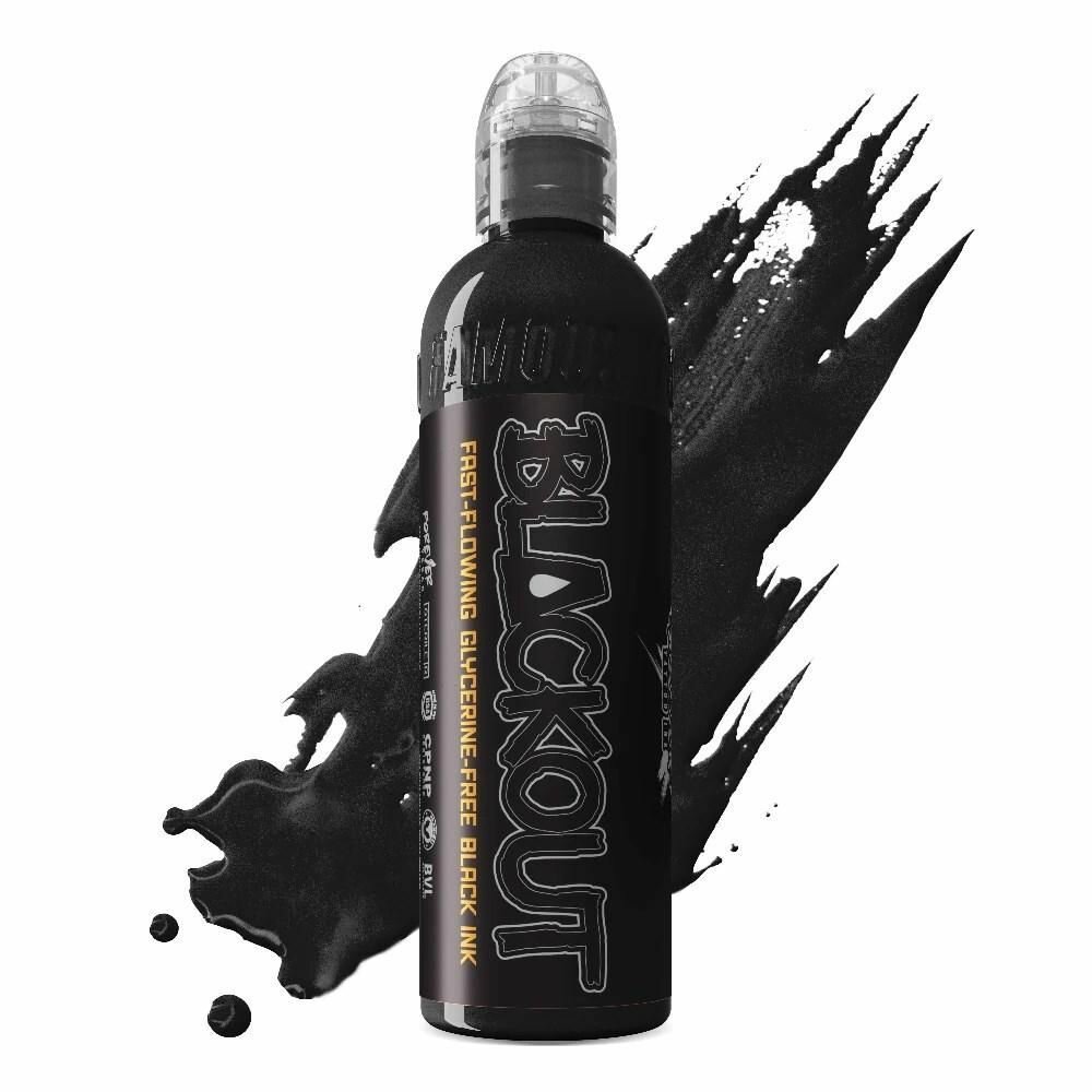World Famous Tattoo ink тату краска черная - Blackout - 240 мл