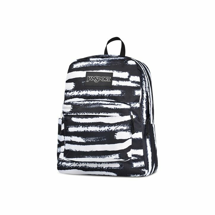 Сумка JanSport, фактура стеганая, черно-белый — фото 1