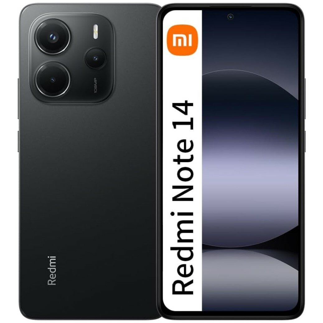Смартфон Xiaomi Redmi Note 14 4G 8/128 ГБ Ростест/ЕАС, NFC, Dual nano SIM, черный