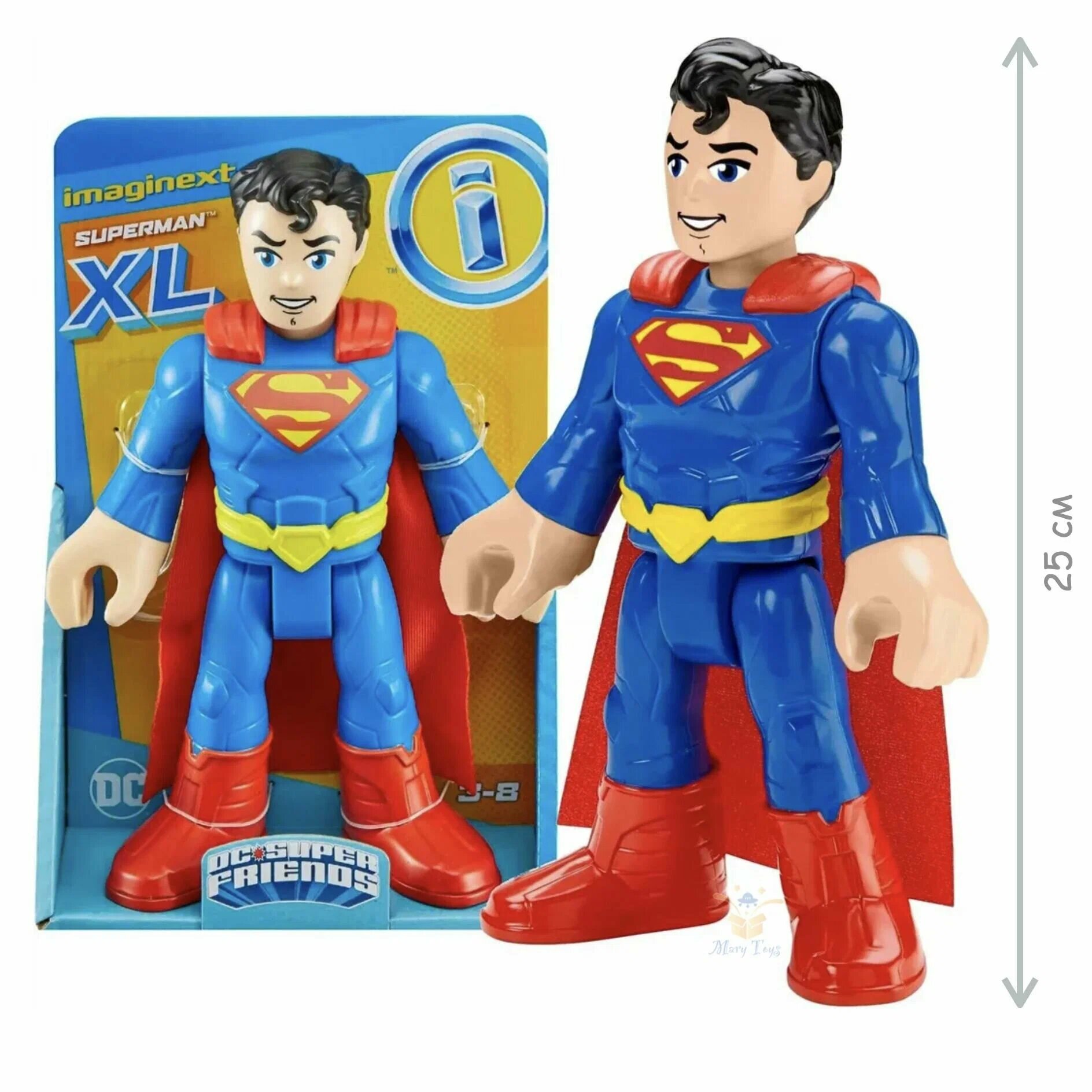 Фигурка Супермен Superman 25 см Imaginext DC Super Friends XL GPT43 Mattel