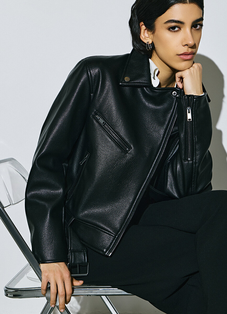 Куртка кожаная