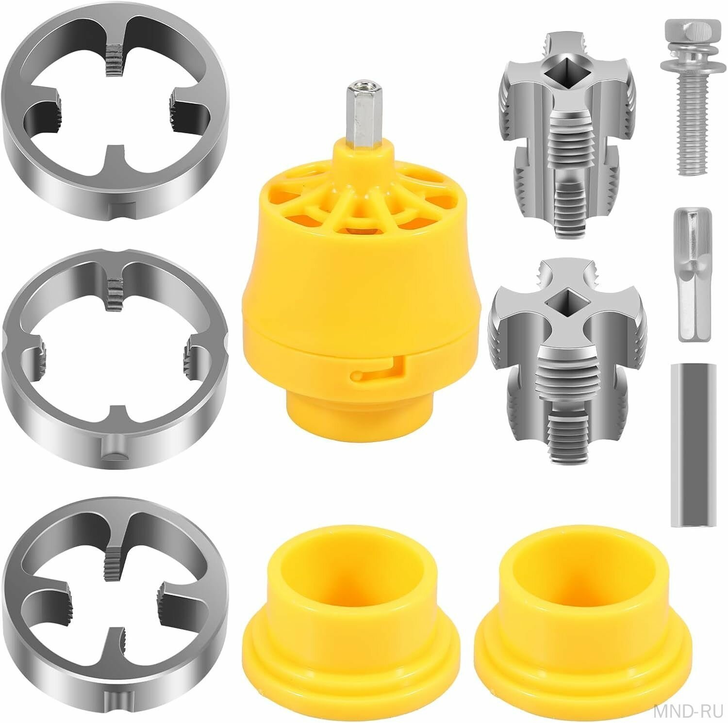 Набор инструментов для нарезки резьбы из ПВХ, двуголовой открыватель отверстий для шланга и сверло для электрической дрели для электрических работ