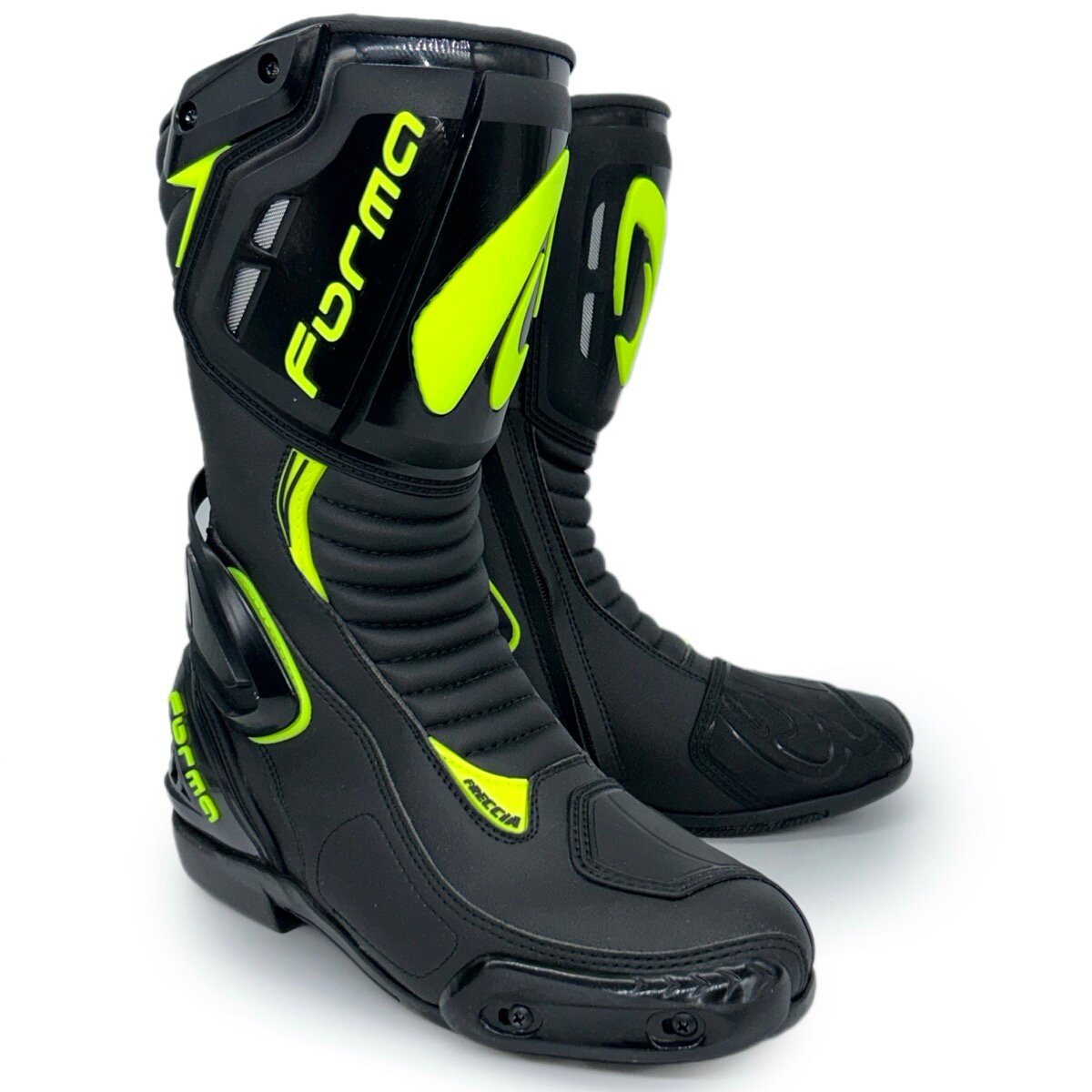 Мотоботы Forma Freccia yellow. 47. Черный-желтый
