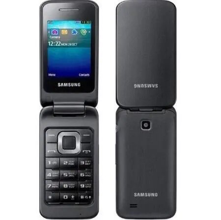 Мобильный телефон Samsung C3520 Black, черный. Раскладушка с FM-радио
