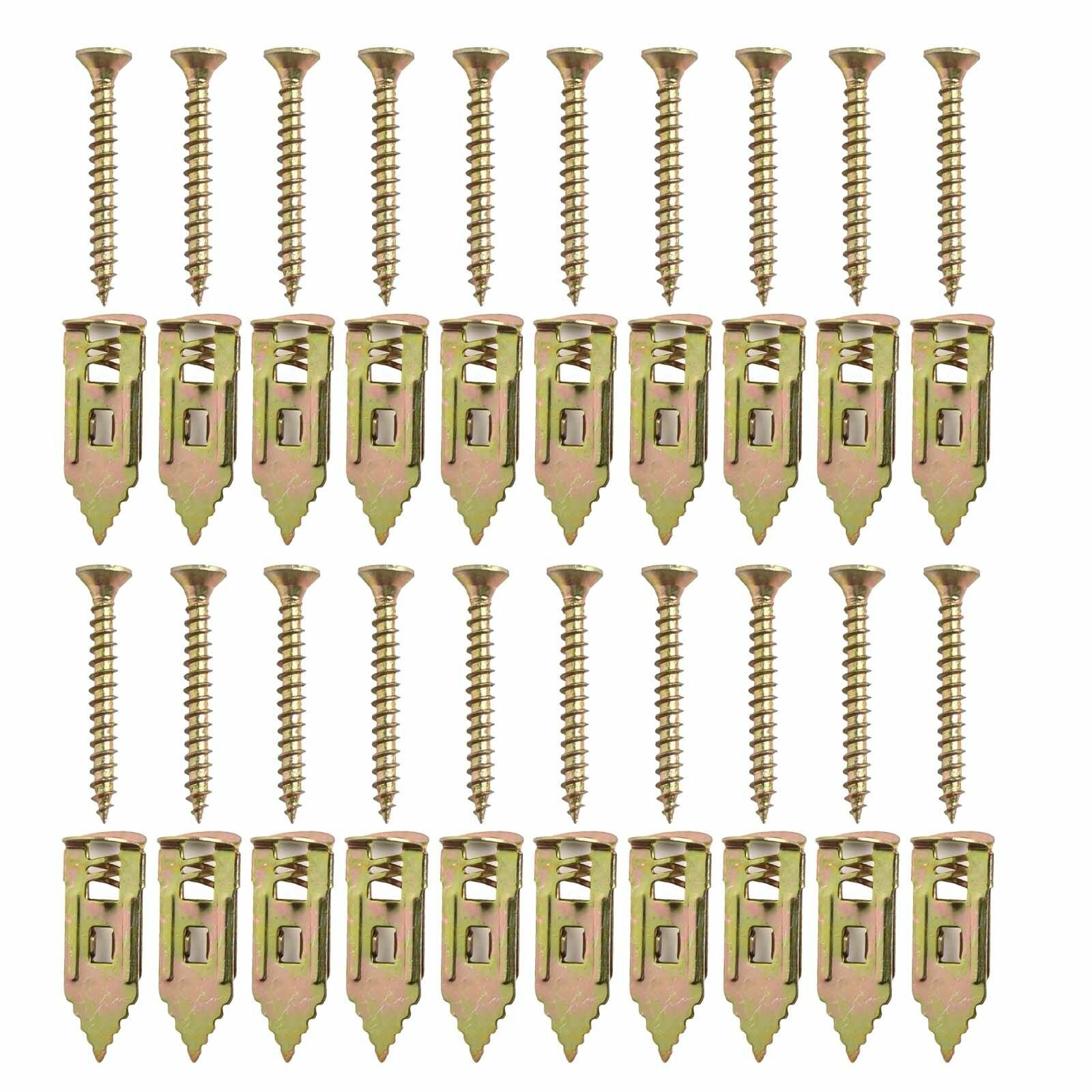 20 шт. дюбелей с саморезами для гипсокартона, анкерные крепления для стен из гипсокартона