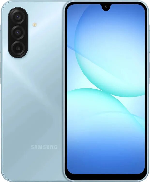 Смартфон Samsung Galaxy A17 SM-A175F 4/128Gb голубой, 6.7" FHD+ Super Amoled, NFC, Helio G99 (SM-A175FLBNCAU) EAC