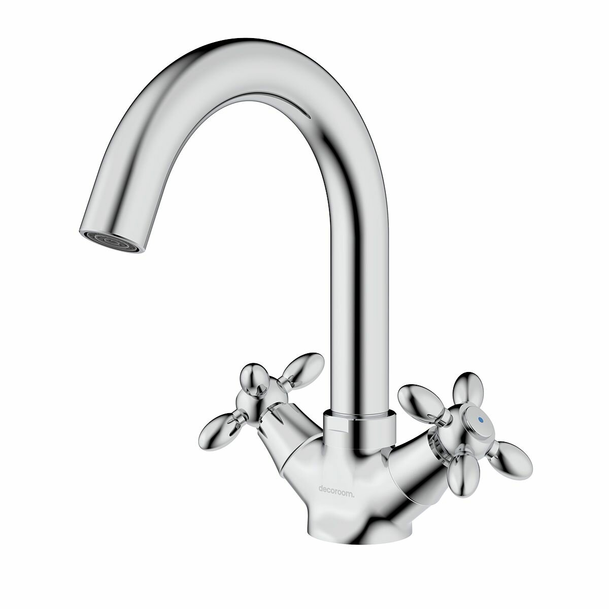 Смеситель DECOROOM DR53011 для умывальника с поворотным изливом