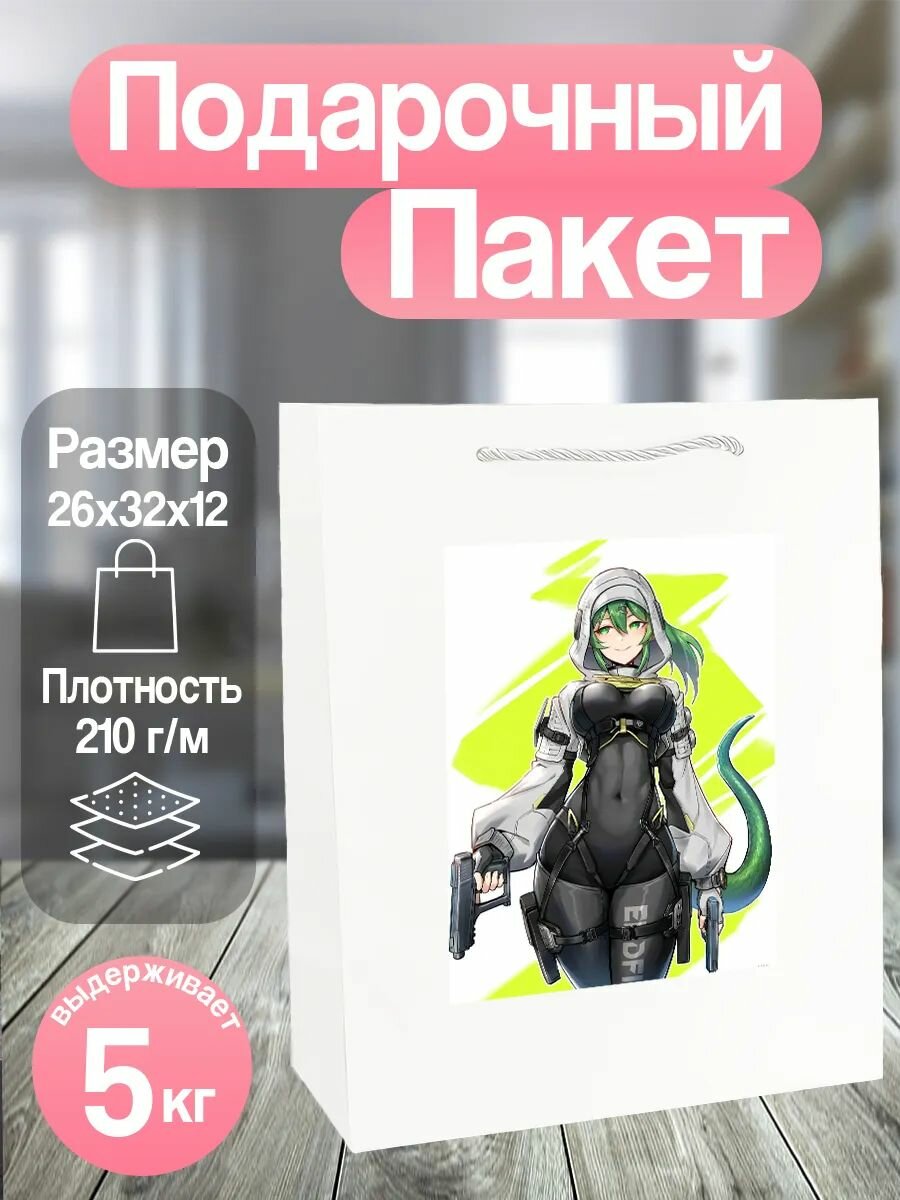 Пакет подарочный Arknights Endfield, упаковка для подарка, 26х31 см