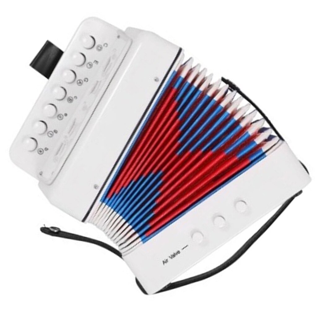 Легкий кнопочный аккордеон, портативный 7-клавишный 2-басовый аккордеон, устойчивая игрушка