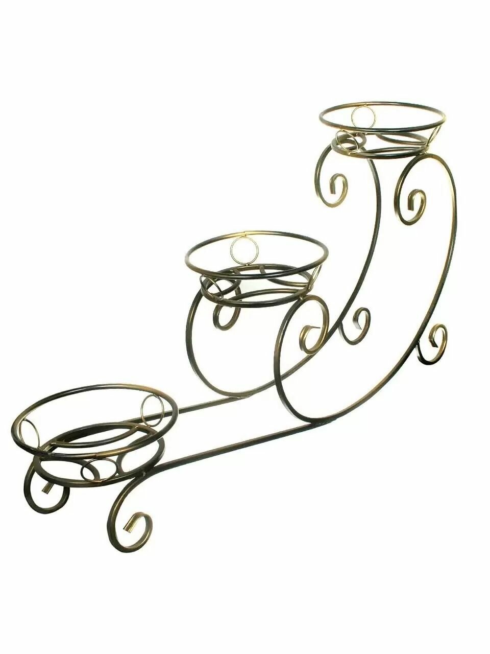 Цветник Удачный сезон Трио круг 6, напольный, металлический, высота 57 см