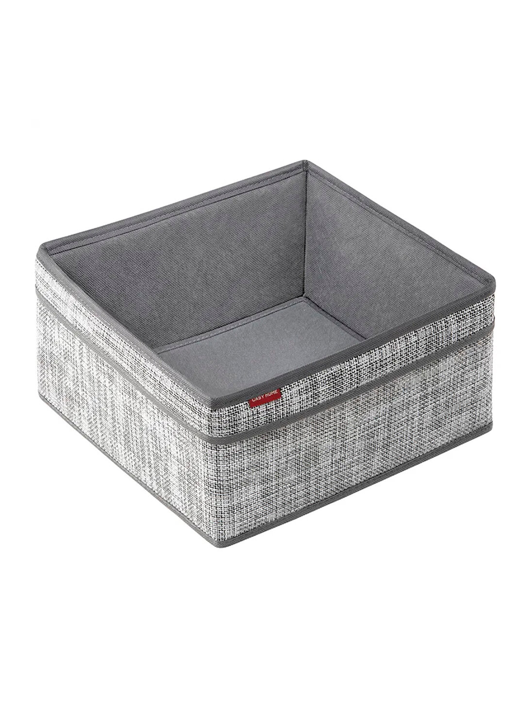 Корзина для хранения с ручками Casy Home 30x30x14см, цвет серый