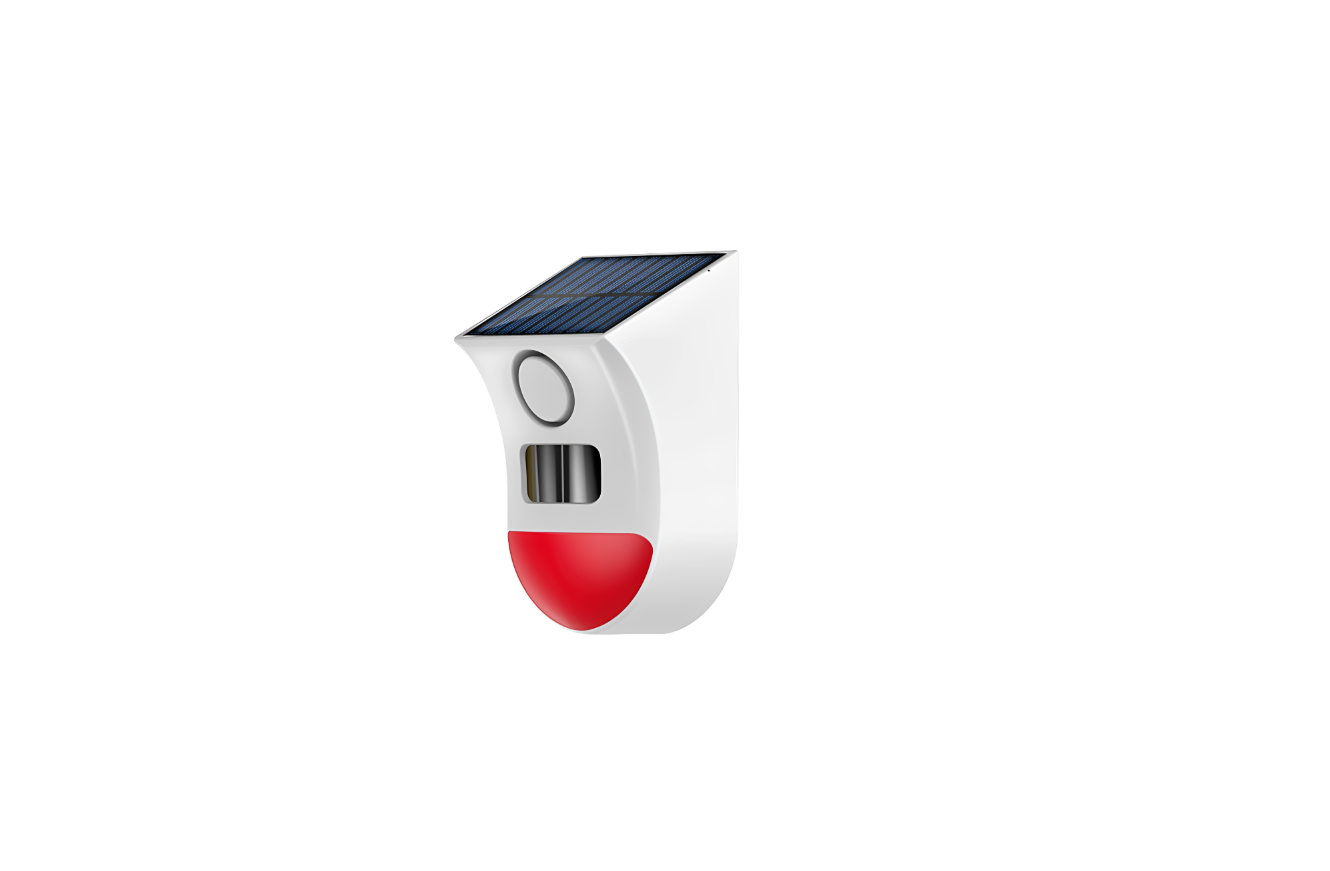 Датчик движения с сиреной и солнечной панелью CARCAM Tuya WIFI Solar PIR sensor alarm 108WT