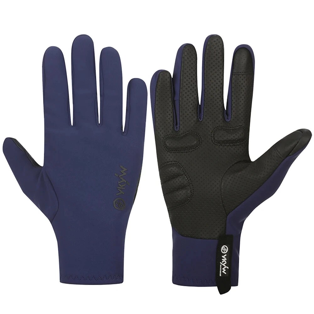 Зимние велоперчатки YKYWBIKE, темно-синий, XL, YGLT1496-Dark blue
