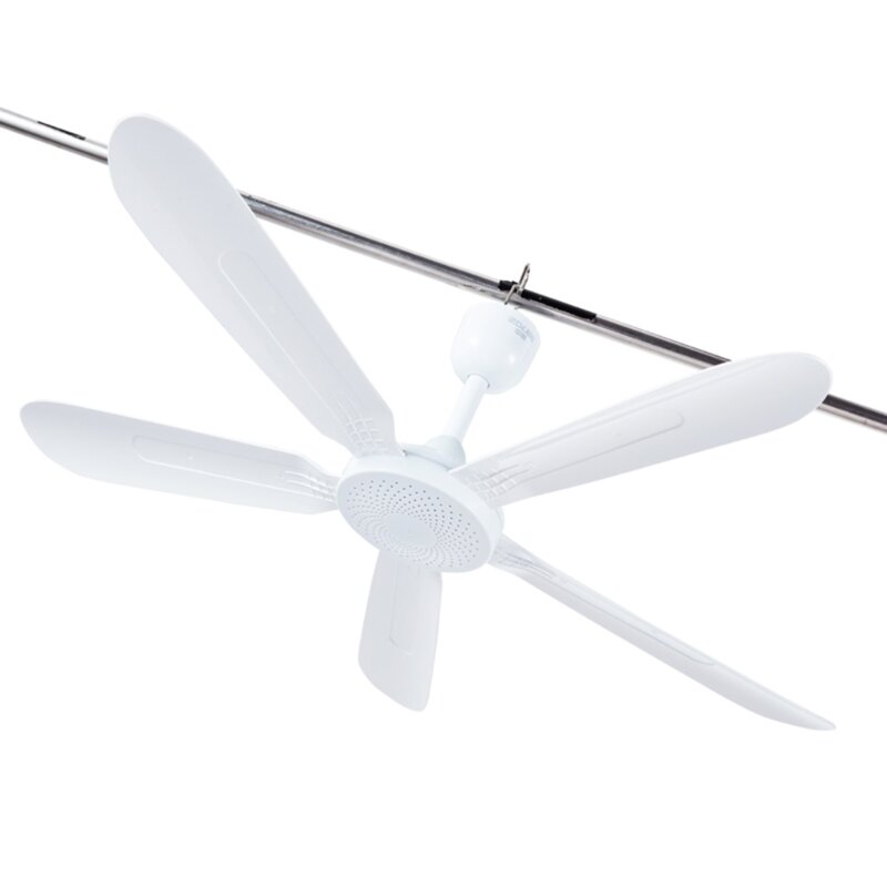 Многофункциональный Потолочный Вентилятор AC100-240V / DC12V С Дистанционным Управлением, 3-Ступенчатый Вентилятор Синхронизации, 5 Вентиляторных Створок с Адаптером Питания Без Подсветки