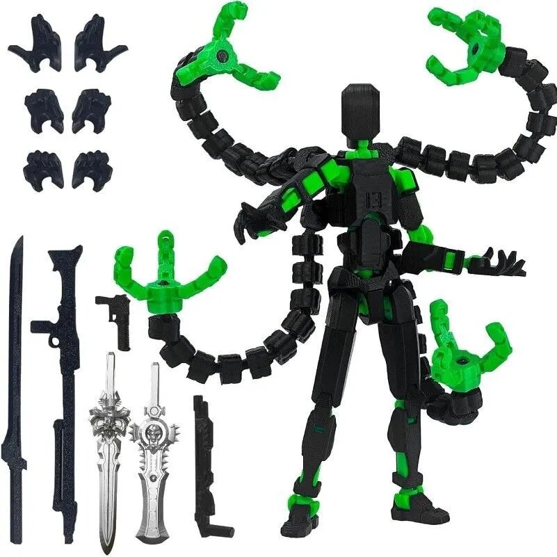 Фигурки подвижные, Подвижная шарнирная фигурка Робот, 13 cm