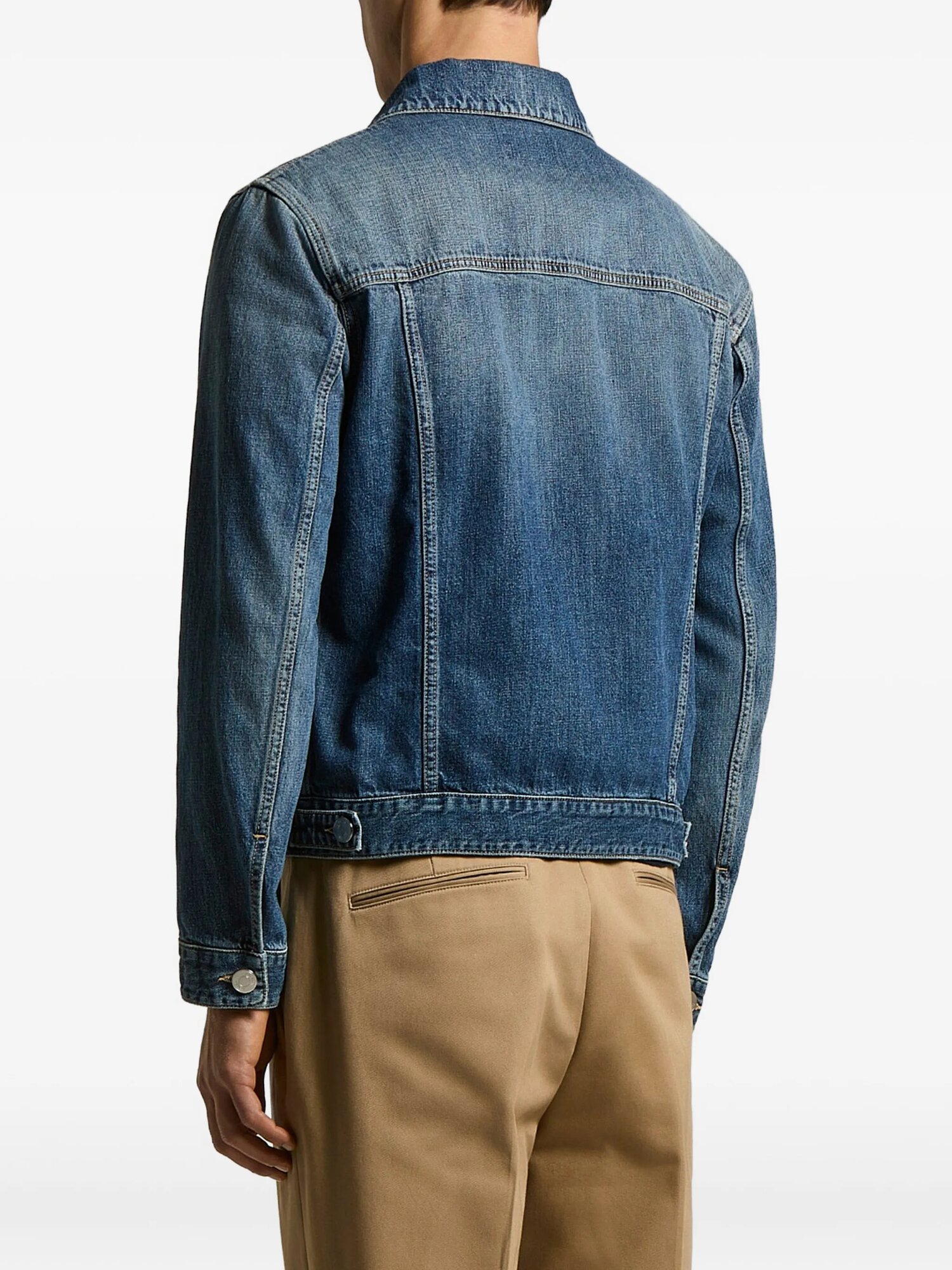 Куртка PESERICO Buttoned denim jacket, размер 52, blue — фото 1