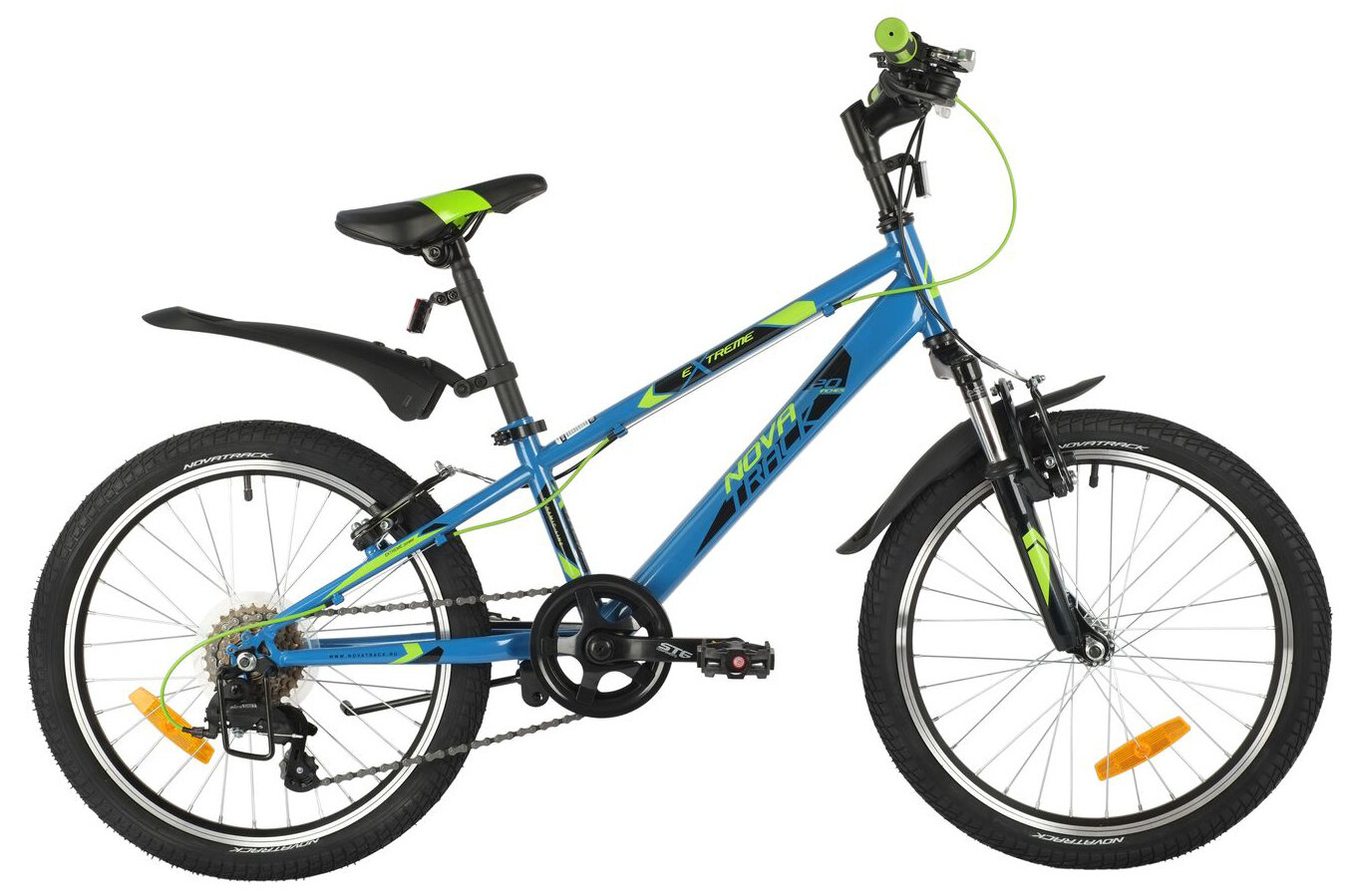 Детский велосипед Novatrack Extreme 20" (2026) 20 Синий (115-128 см)