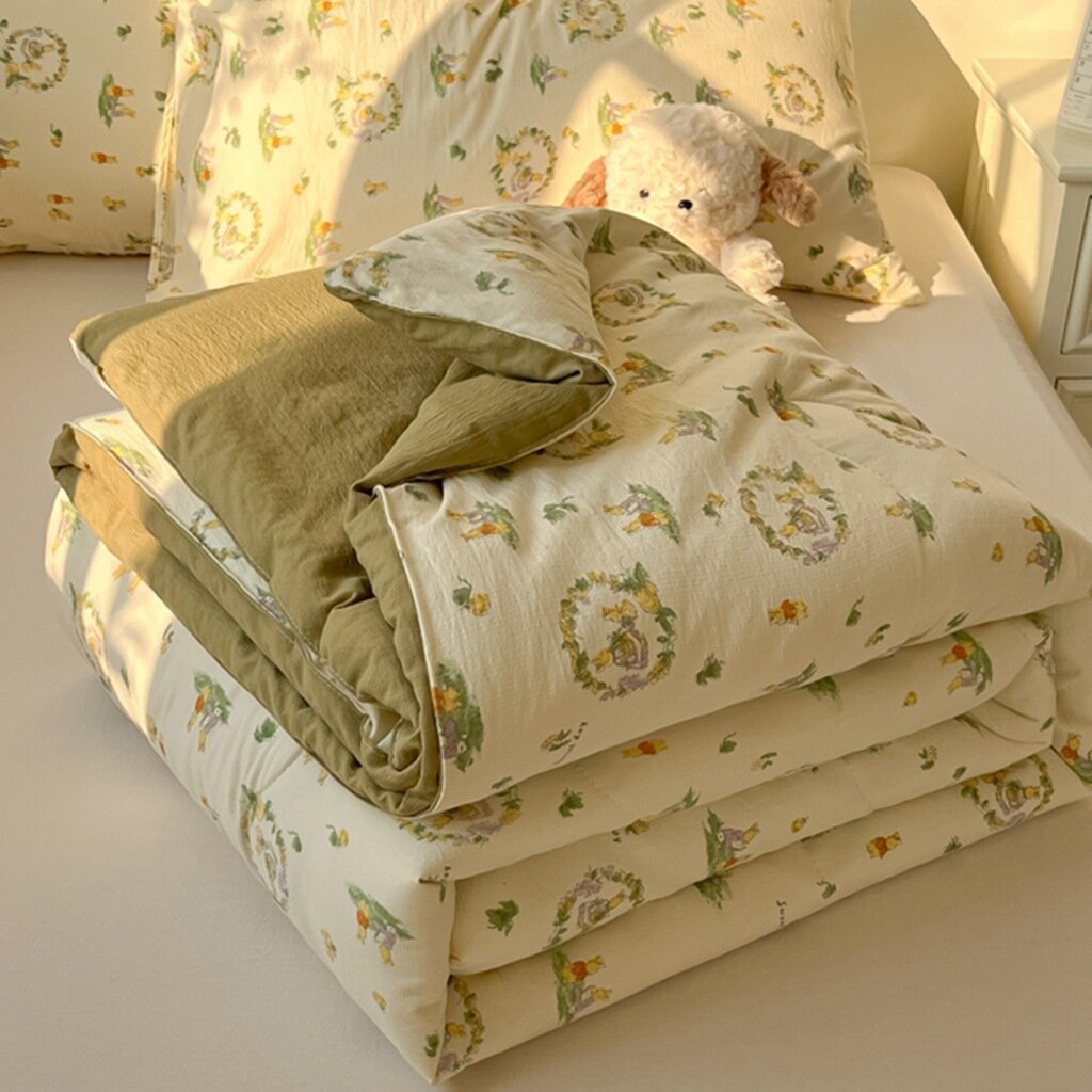 Хлопковое облачное хлопковое супер мягкое летнее тонкое одеяло с кондиционером-Manor rabbit 150х200см