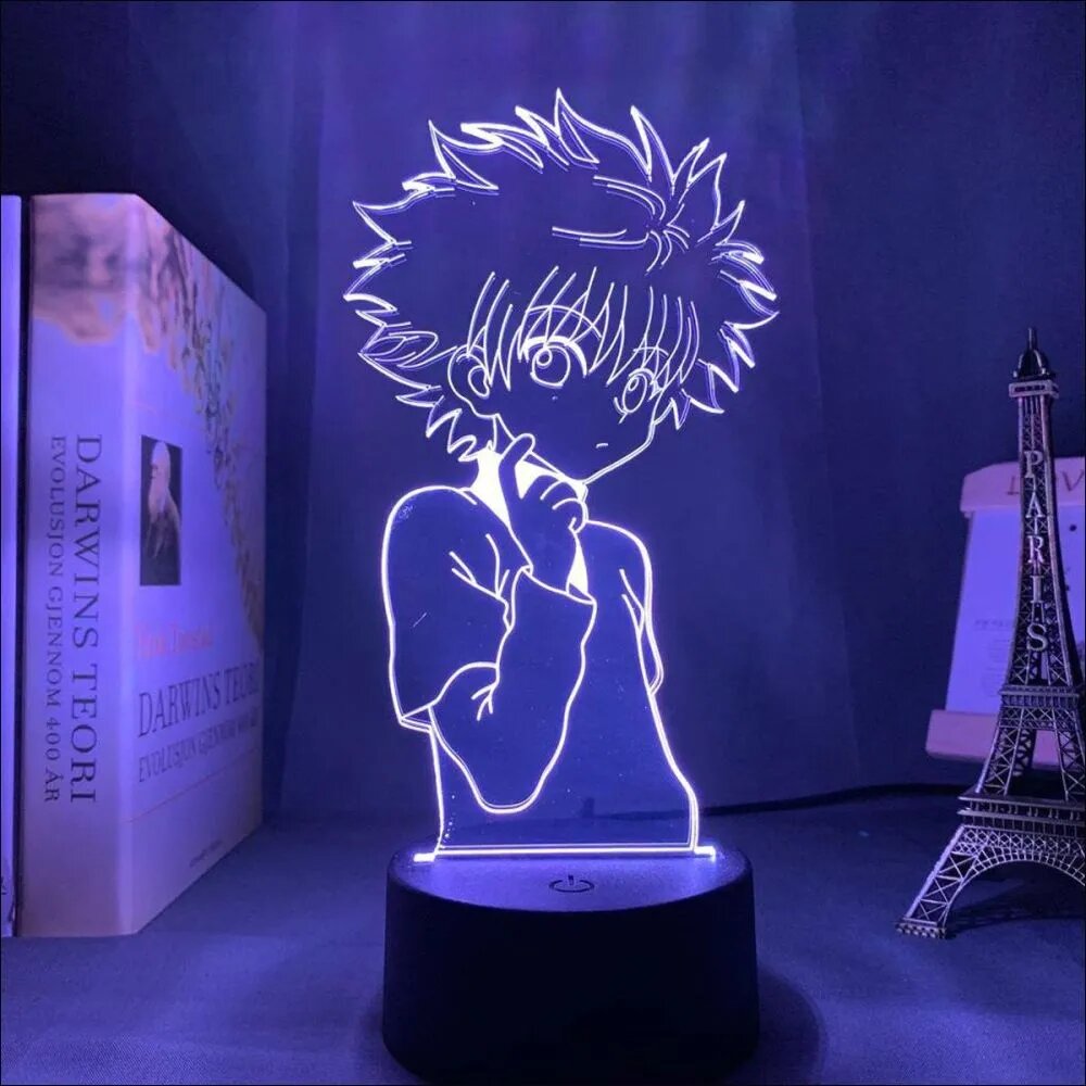 3D Ночник светильник детский Hunter X Hunter Аниме фигурка Killua Подсветка для детской комнаты