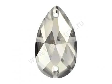 Нашивные кристаллы Swarovski, 18x10 мм, кристалл с эффектом, цвет: crystal CRY , арт.3230