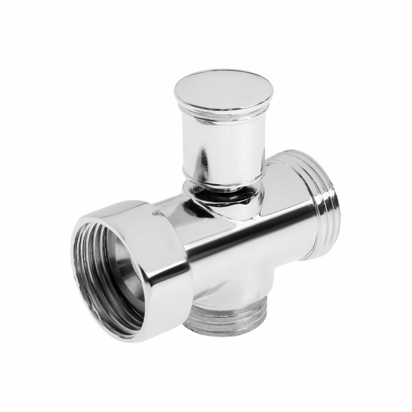 Дивертор Z746, для смесителя, корпус цинк, переключатель латунь, пружинный, цвет хром