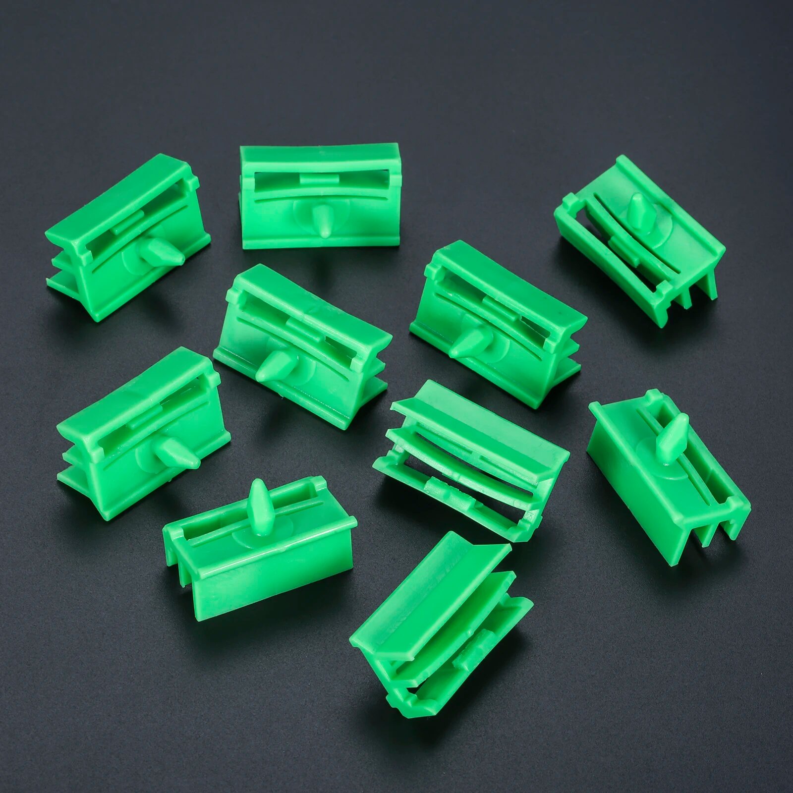 10 шт, зеленый автомобильный зажим, боковая юбка, дизайн зажима, запасная часть 51717066223, автомобильная пластиковая застежка, для BWM E60 E61 5 серии