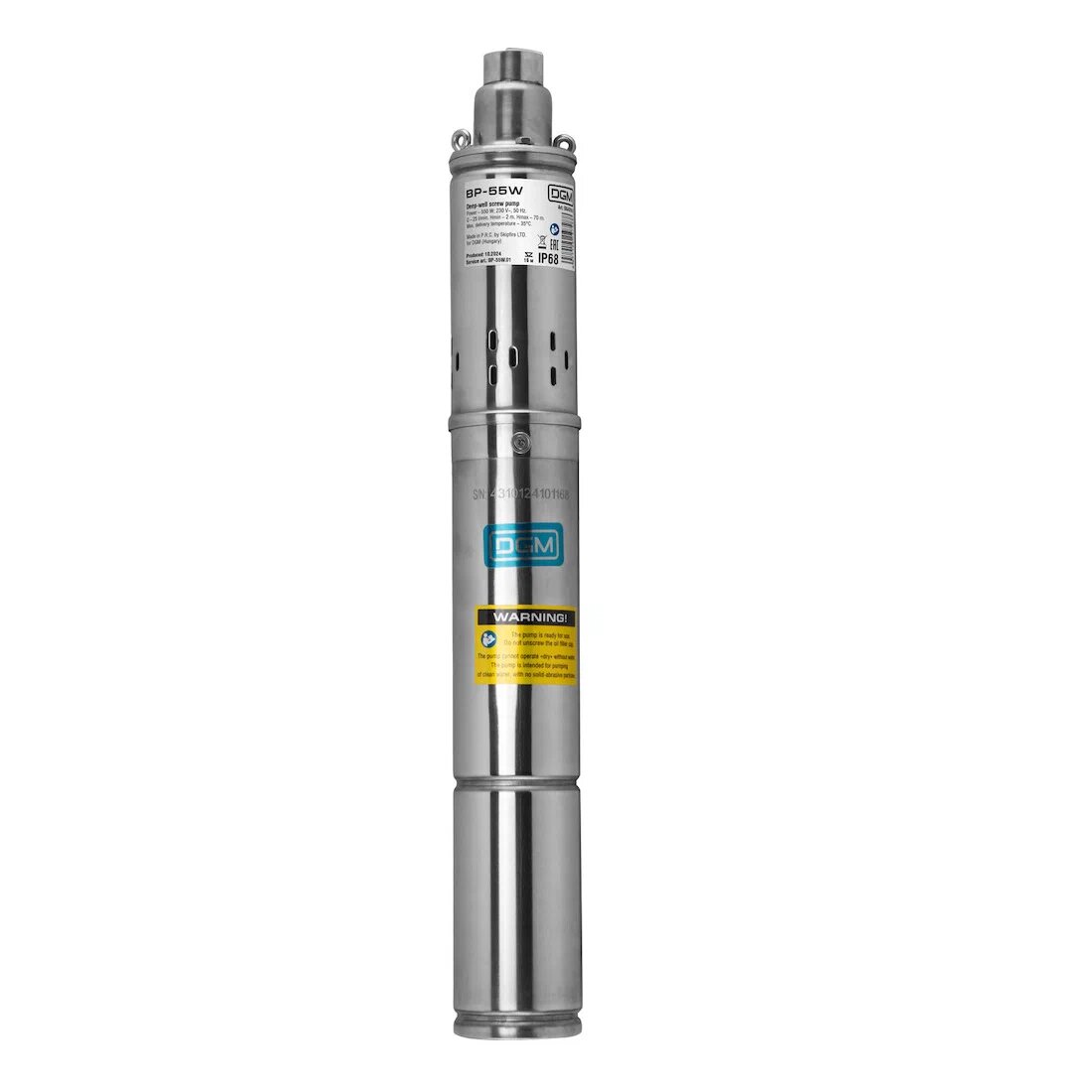 Насос скважинный DGM BP-55W 550 Вт, 25 л/мин (1,5 м3/ч), 70 м (DG4310-2)