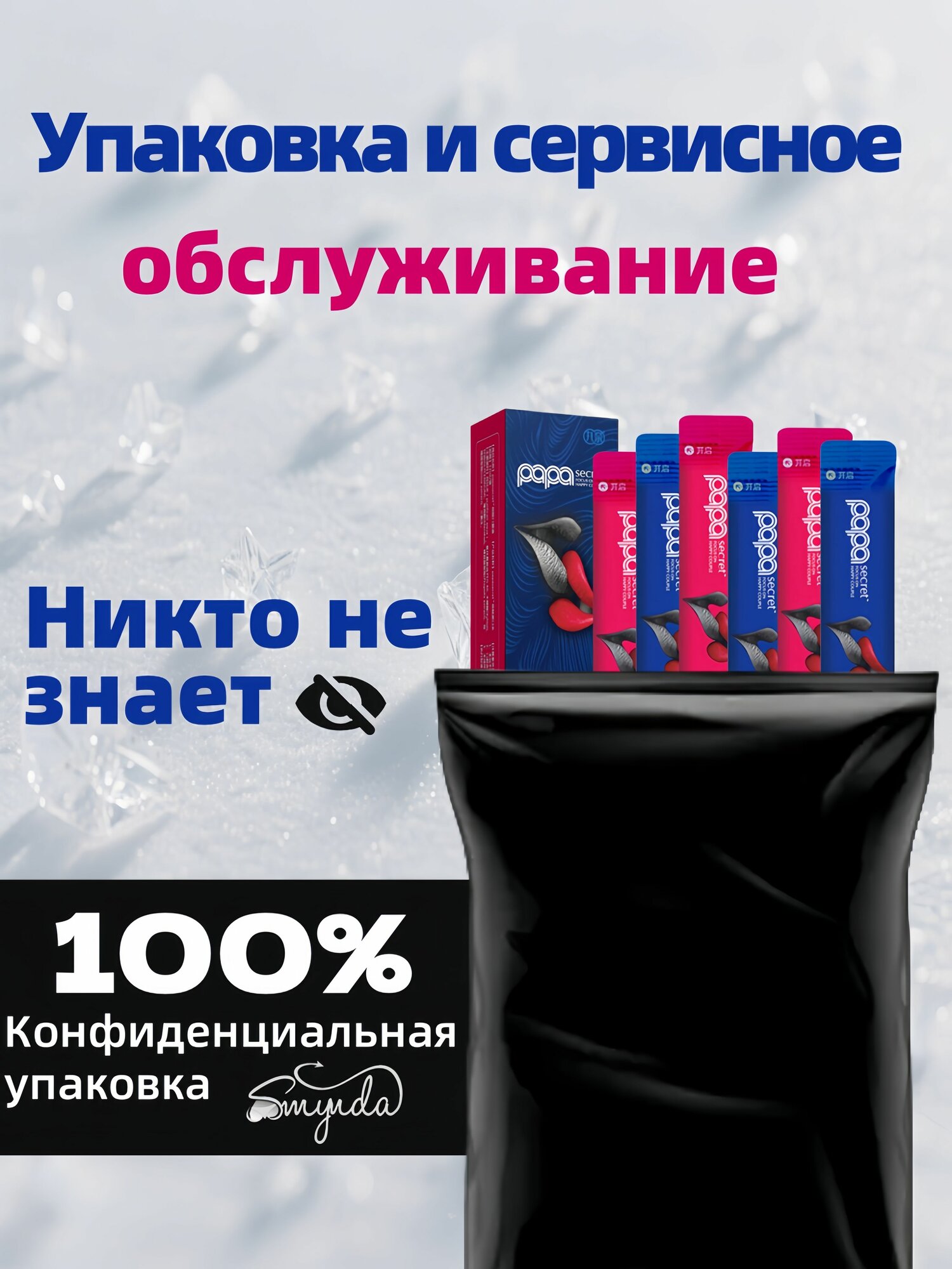 Пищевой гель для стимуляции орального секса с ароматом мятной розы. Чередующиеся ощущения льда и огня/12 мл*6