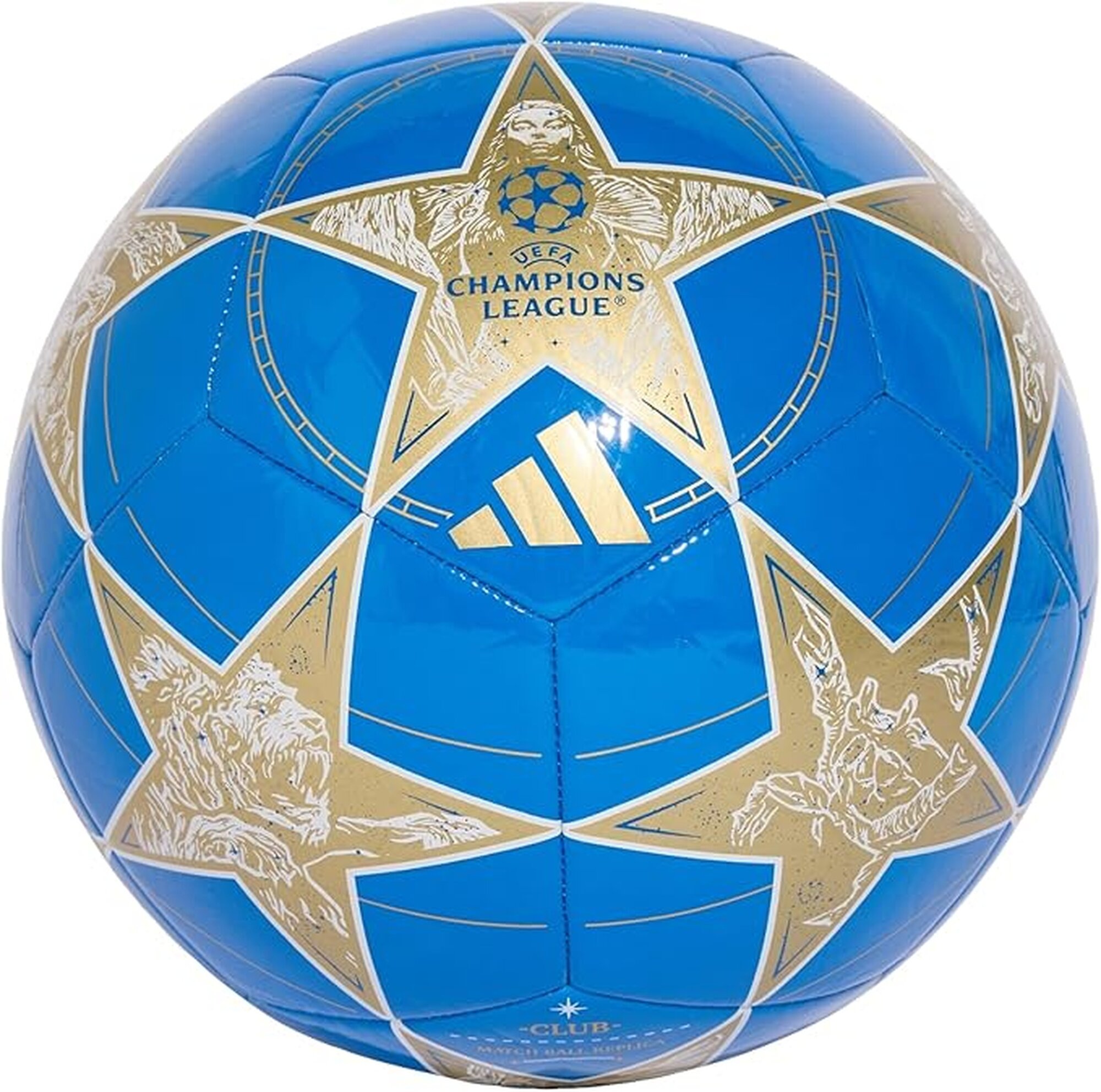 Decathlon Футбольный мяч Adidas UEFA Champions League Club Ball JP1535, унисекс, синий, размер 5 EU УЕФА Чемпион Лига