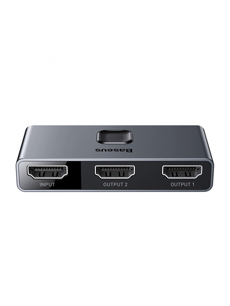 Baseus Хаб HDMI разветвитель переключатель на 2 выхода Baseus Matrix HDMI Splitter CAHUB-BC0G серый