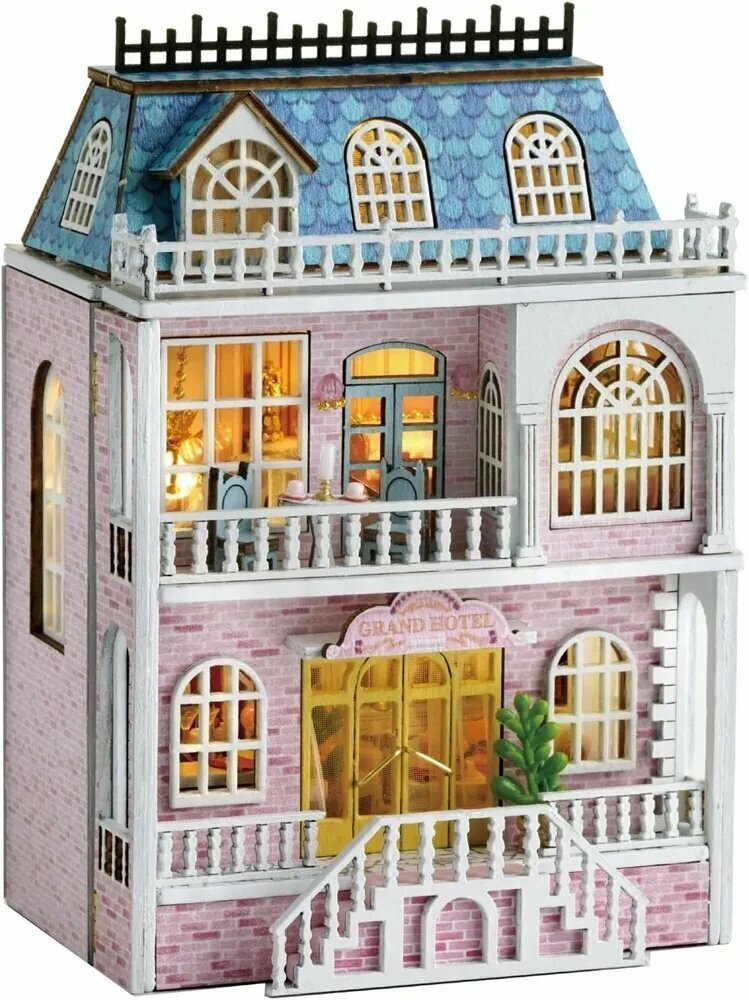 Миниатюрный Кукольный Домик DIY: Творческий Набор С Мебелью, Романтический Подарок На День Святого Валентина (Тёплый Дом)