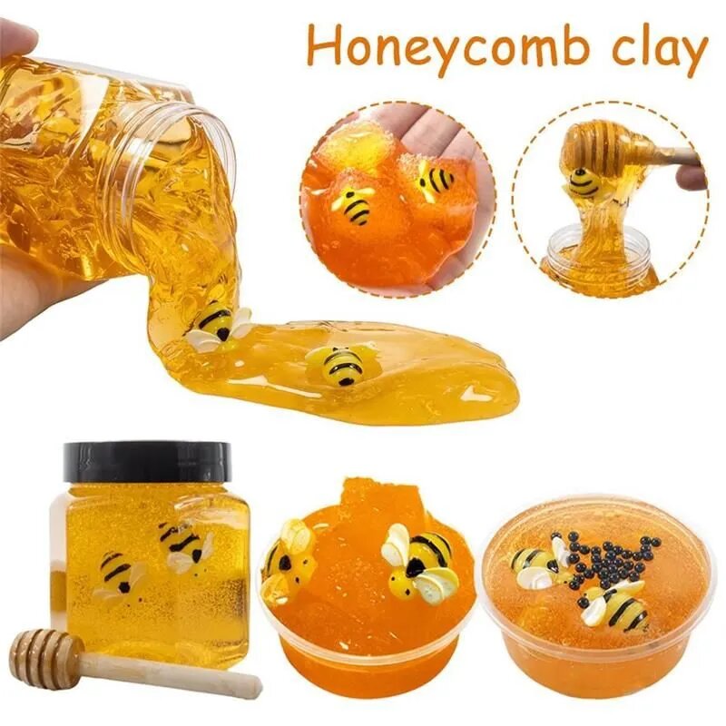 Игрушка для снятия стресса 60мл Bee Pearl Crystal Slime