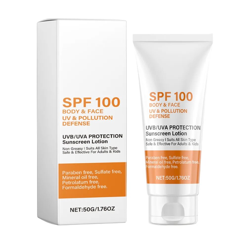 Нежирный солнцезащитный крем широкого спектра действия Spf100