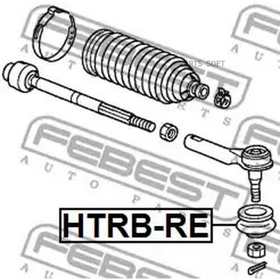 Пыльник рулевого наконечника FEBEST HTRB-RE | цена за 1 шт