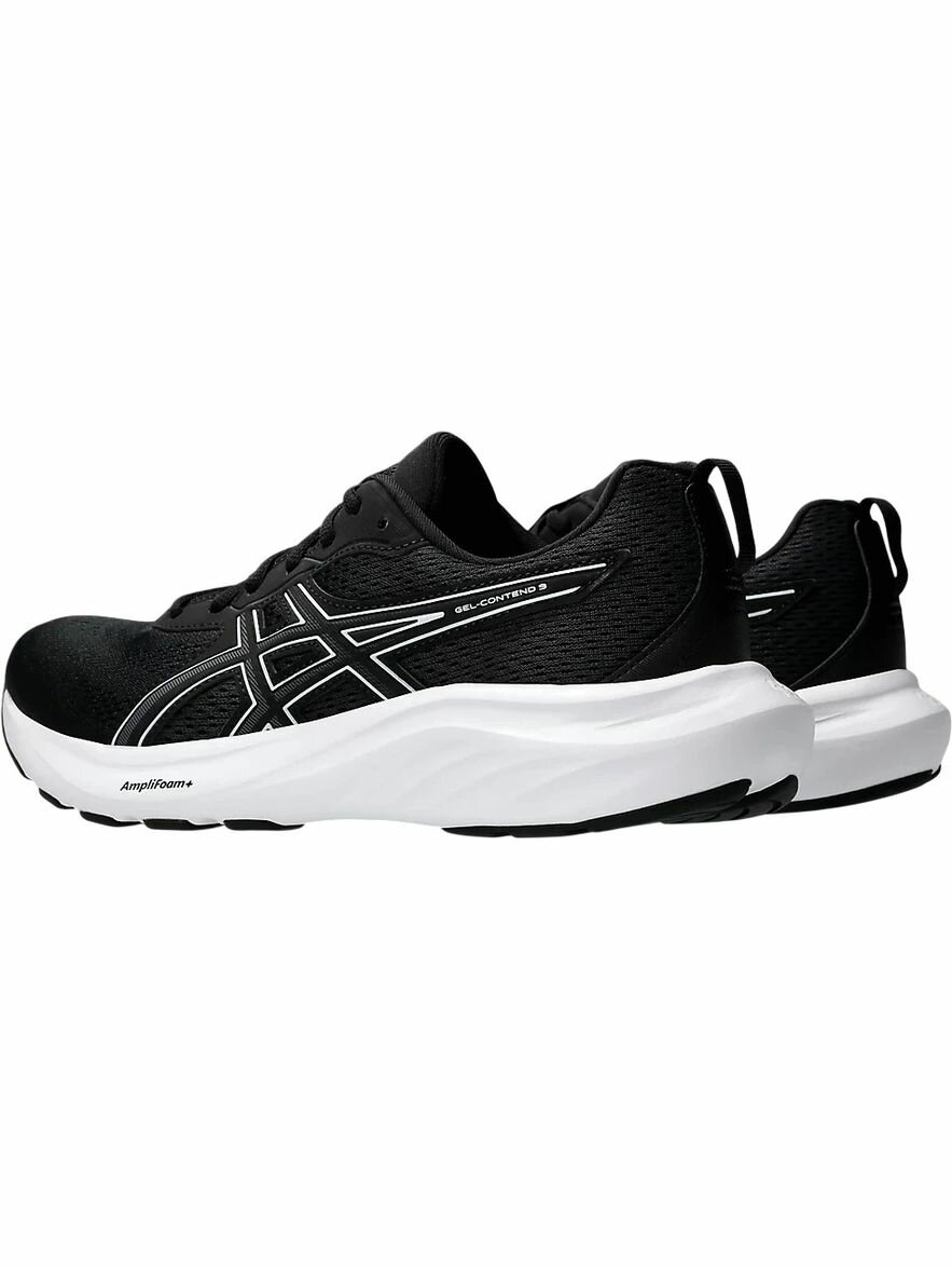 Кроссовки ASICS GEL-CONTEND 9, полнота F, размер 9 US, черный, белый — фото 1