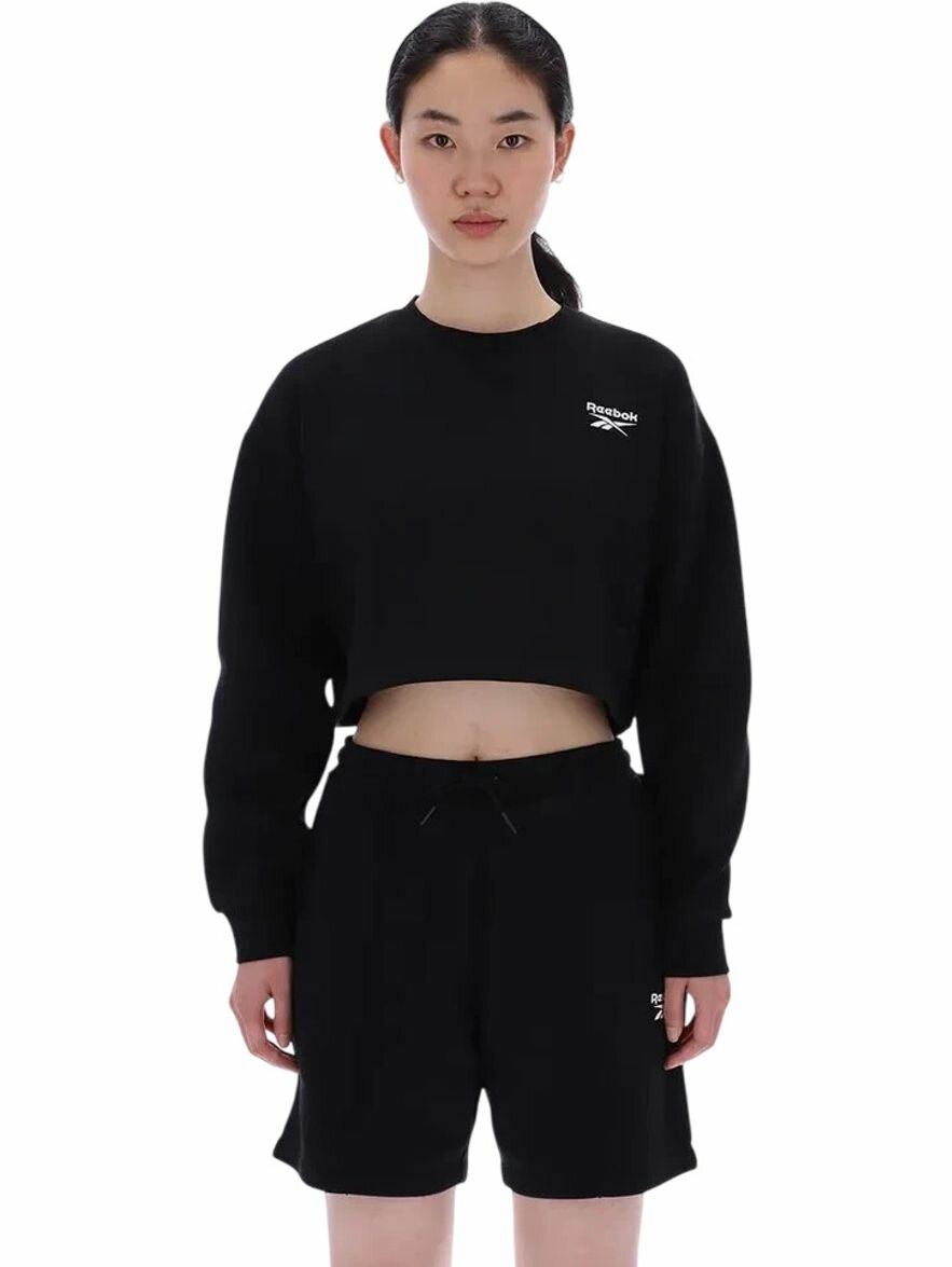 Свитшот спортивный Identity Small Logo Cropped Fleece Crewneck Sweatshirt W