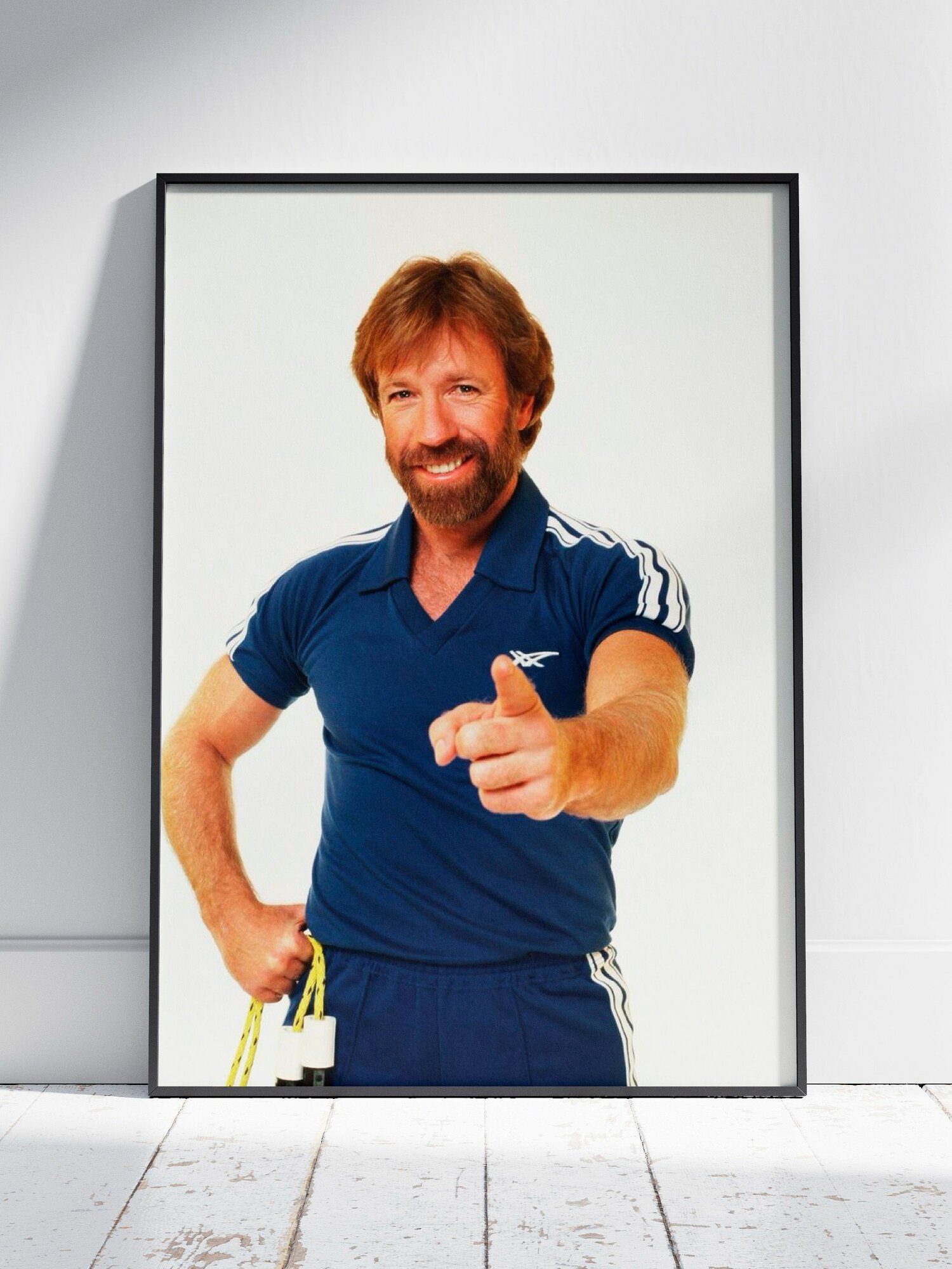 Плакат на стену для интерьера Чак Норрис (Chuck Norris 44) - Постер по актеру фильма, кино, сериала формата A4 (21x30 см)