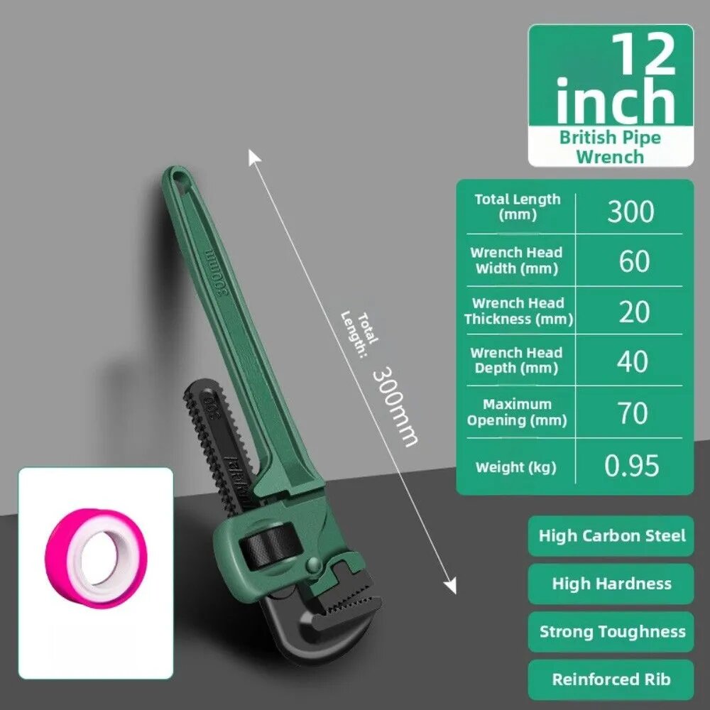 Тяжелый трубный ключ