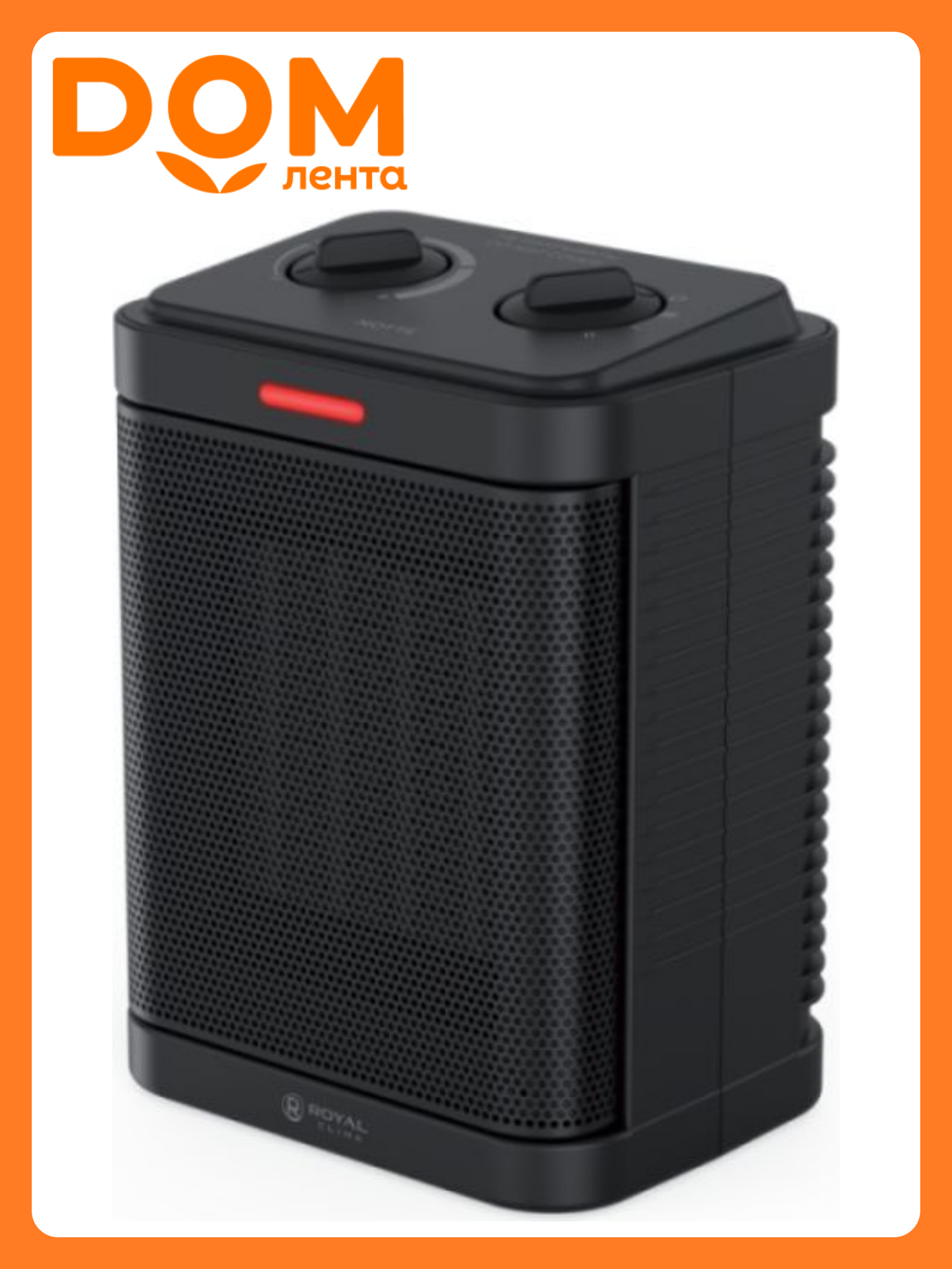 Электрический тепловентилятор RFH-N1500DC-BL ROYAL Clima NOTTE черный 16x22,2 см