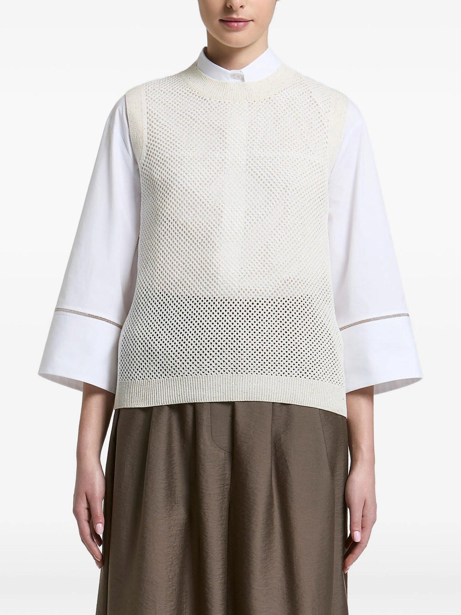Топ Open-knit vest