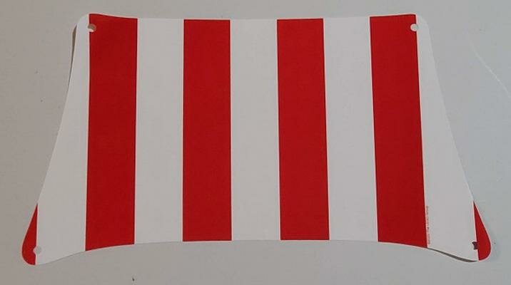 Деталь Lego 69261 Cloth Sail 36 x 20 Bottom with Red Thick Stripes Pattern