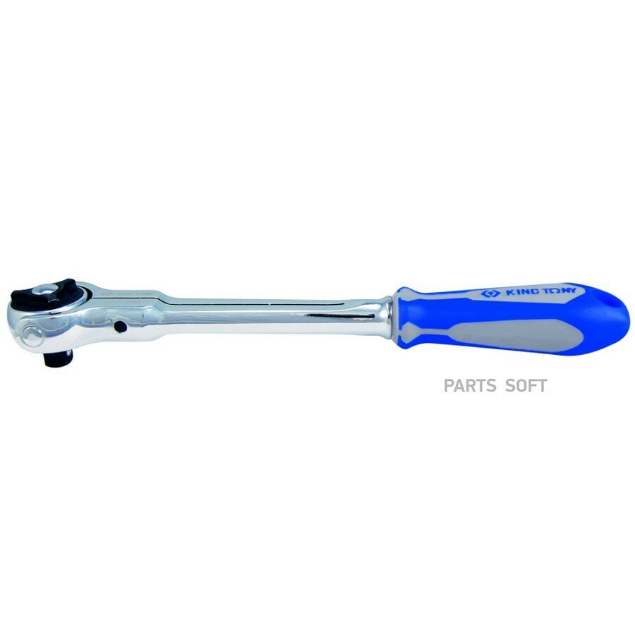 Трещотка С поворотной головой 72 зубца 38 230 ММ. от официального дистрибьютора, KING TONY, артикул 375209G