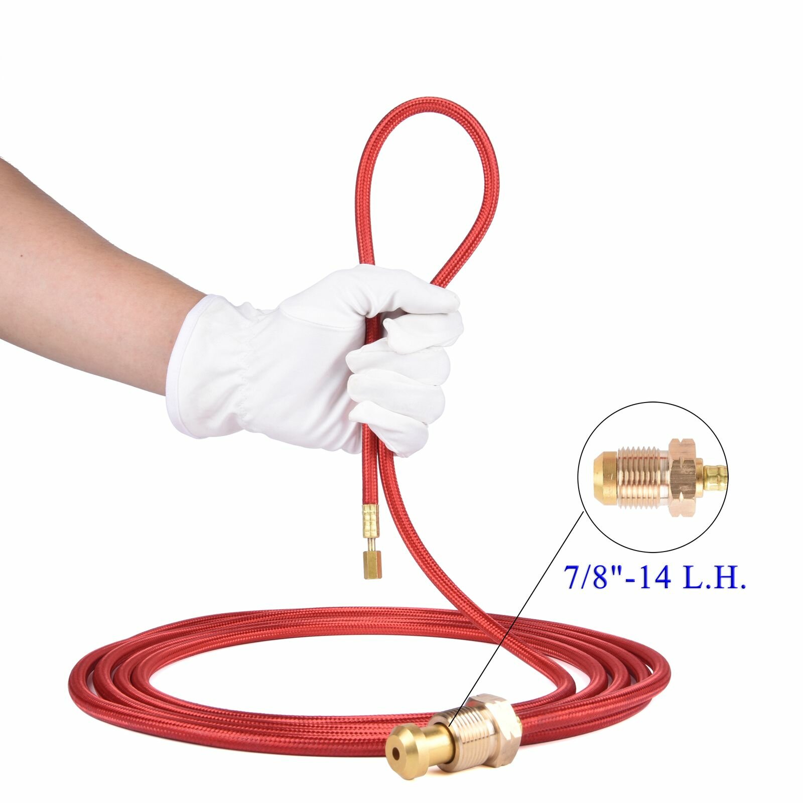 Кабель питания конфорок TIG WP20, разъем типа США 7/8 дюйма M16*1,5 для горелок TIG с водяным охлаждением серии 20, 3,8 м, 12,5 футов, 250 А