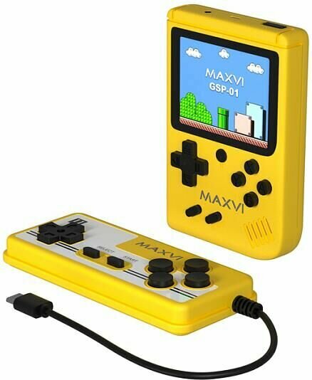 Портативная игровая Maxvi консоль GSP-01 желтая