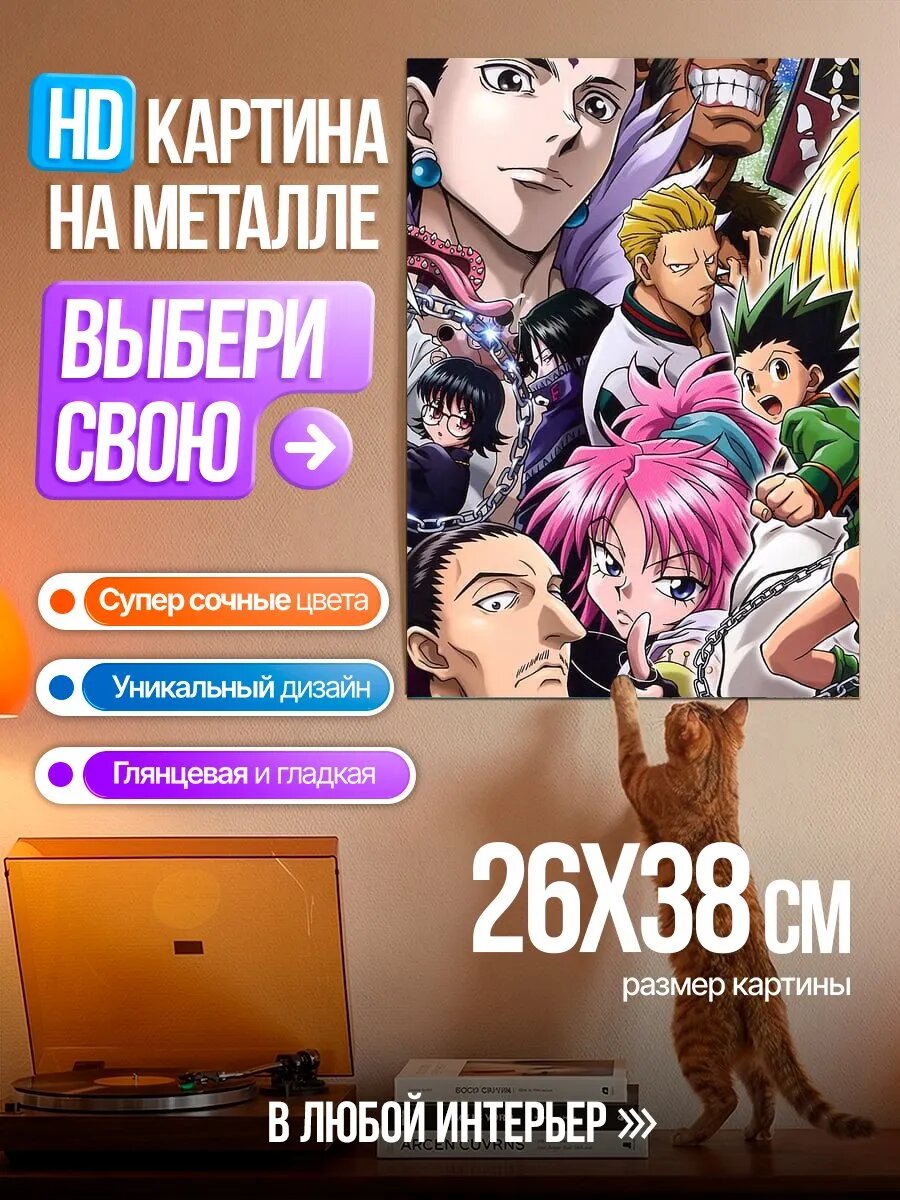 Картина на HD металле Персонажи Hunter x Hunter