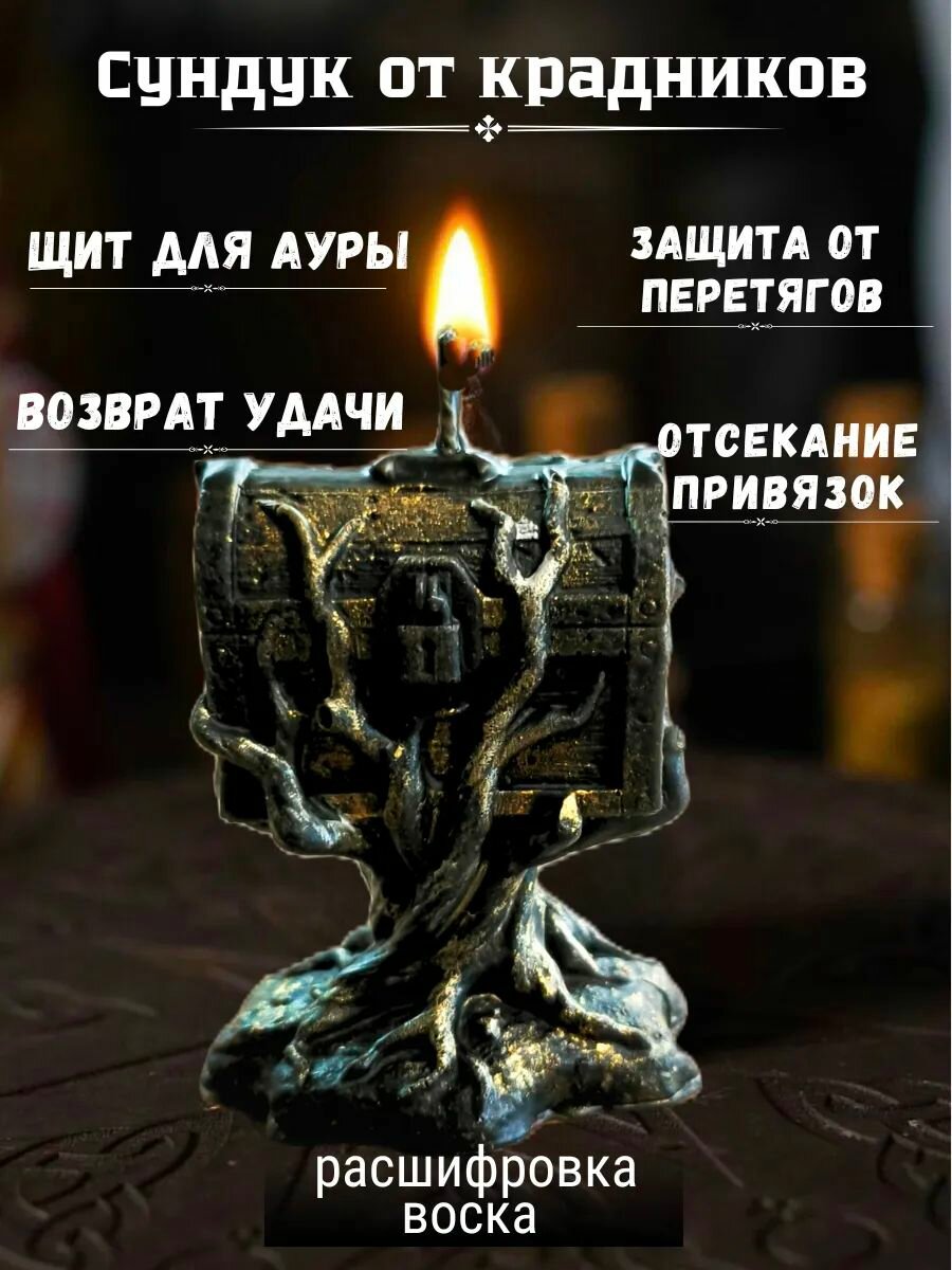 Свеча сундук "Защита от крадников"