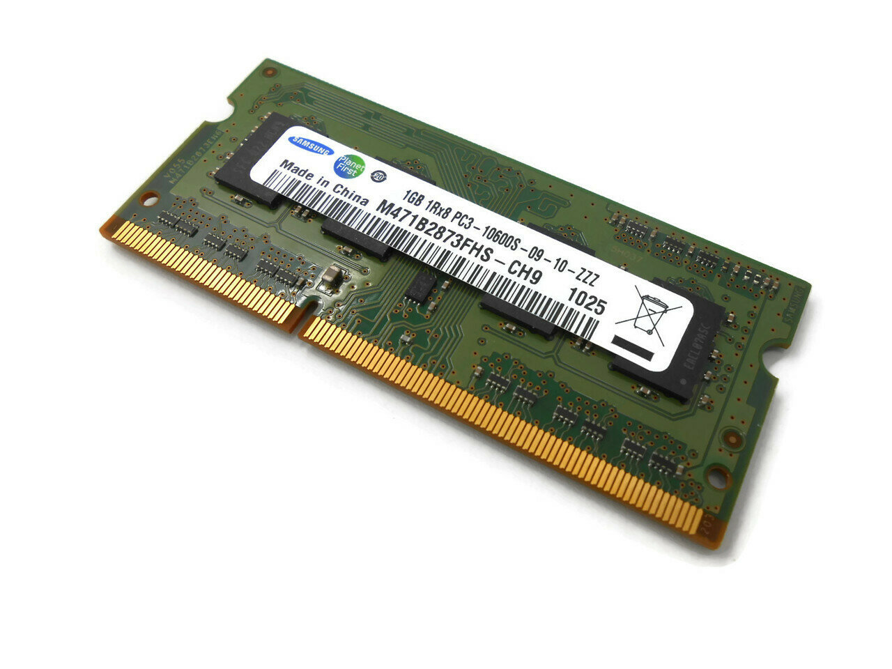 Оперативная память Samsung DDR3 1GB, для ноутбуков (SO-DIMM)