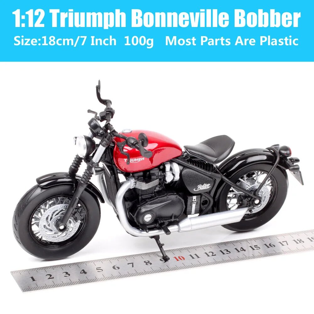 WELLY Triumph Bonneville Bobber Tour Trident 660 2021 модель мотоцикла