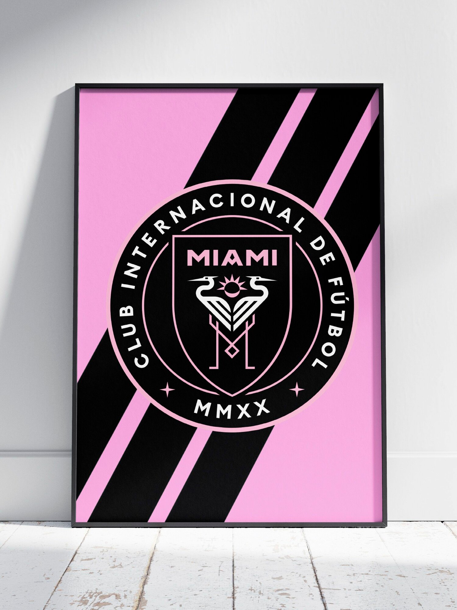 Плакат на стену для интерьера Интер Майами (Inter Miami 1) - Постер по спорту и физической активности формата A3 (30x42 см)